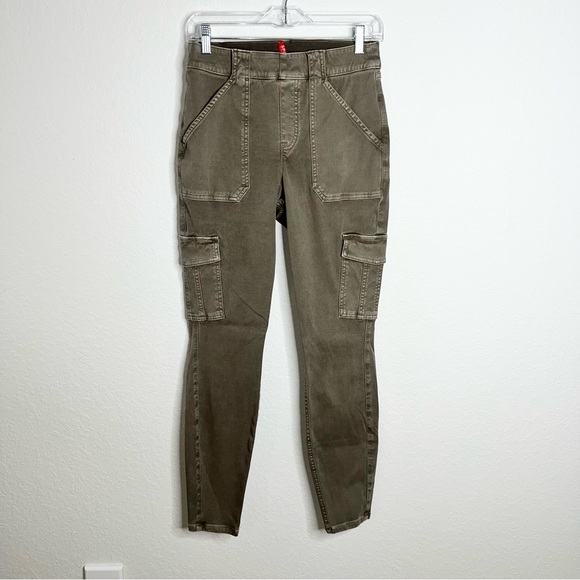 SPANX | Pants & Jumpsuits | Spanx Women Large Sage Green Twill Ankle ...